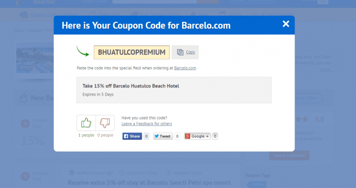 Barcelo Coupon Code 2021 | 50% OFF | DiscountReactor