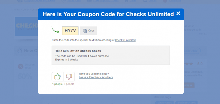 Checks Unlimited Coupon Code 2021 | 50% OFF | DiscountReactor