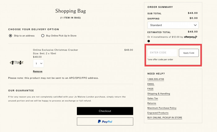 Jo Malone Promo Codes - Up to 10% OFF in April 2024