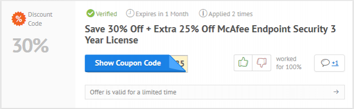 McAfee Coupon Code 2022 | Up to $75 OFF | DiscountReactor