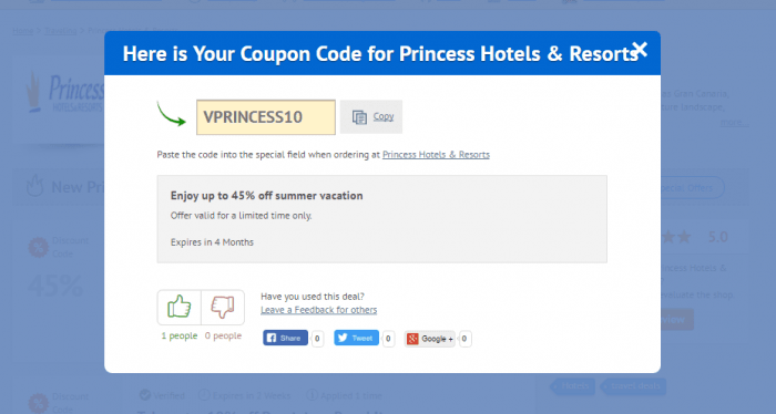 Princess Hotels & Resorts Promo Codes - 35% OFF in April 2024