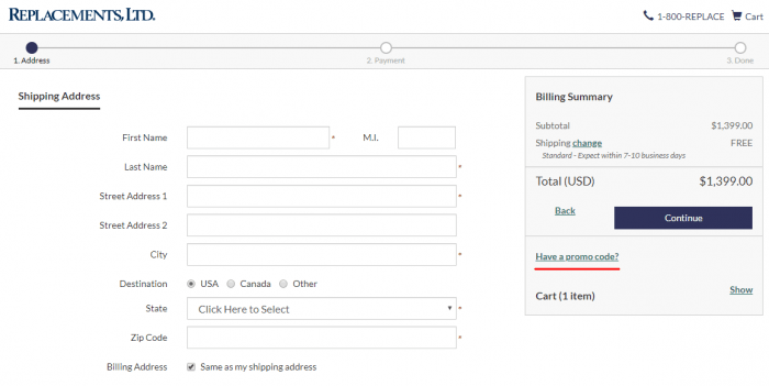 Replacements, Ltd. Promo Codes - $20 OFF in April 2024