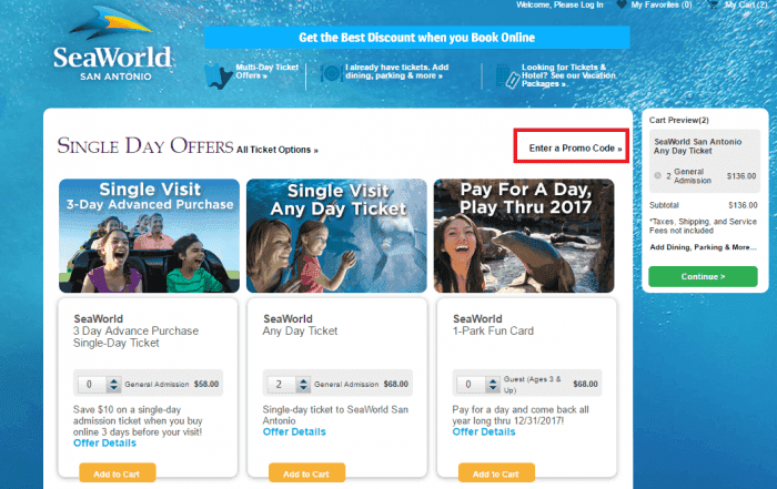 SeaWorld Coupon Code 2022 | Up to $50 OFF | DiscountReactor