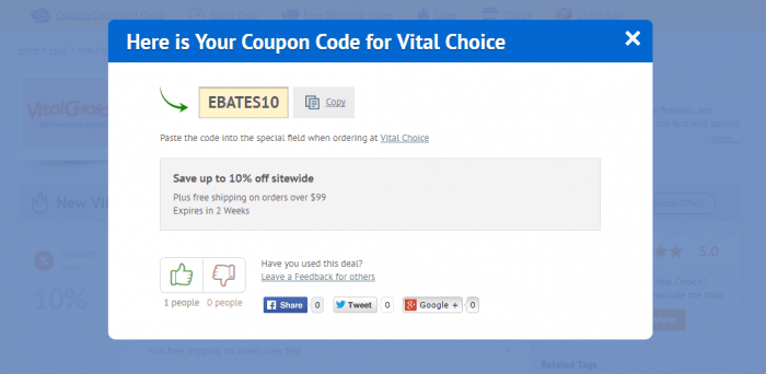 Vital Choice Coupon Code 2021 | 50% OFF | DiscountReactor